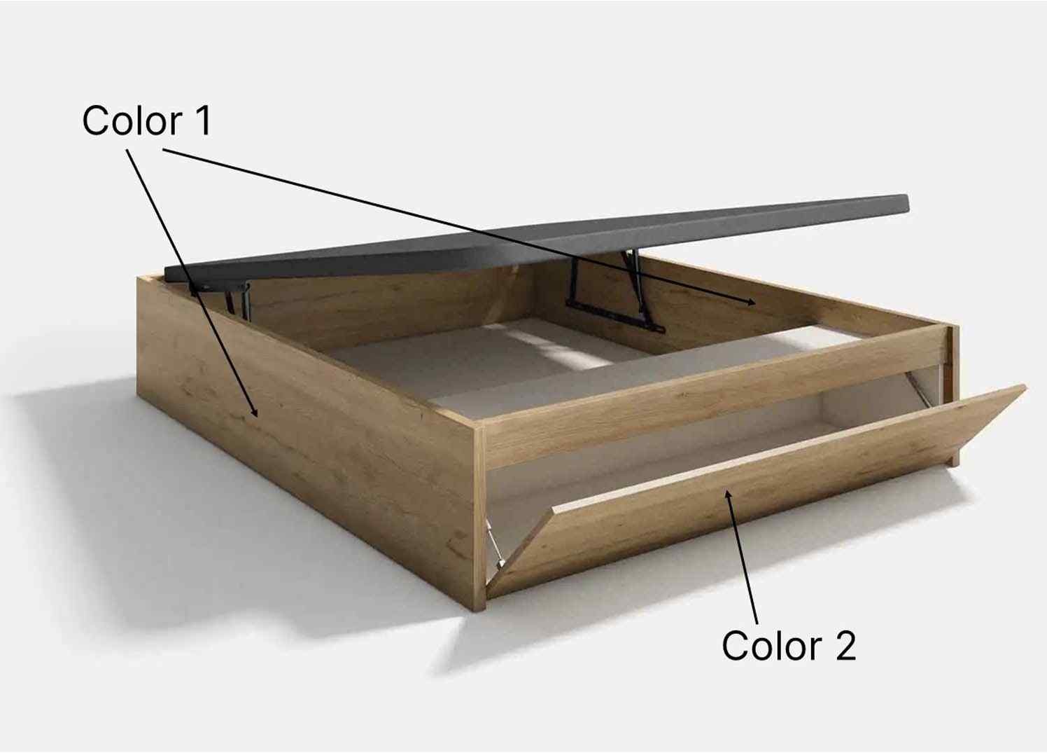 Canapé elevable modelo Bable con zapatero integrado