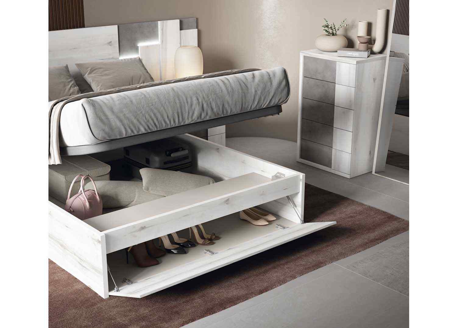 Canapé elevable modelo Bable con zapatero integrado