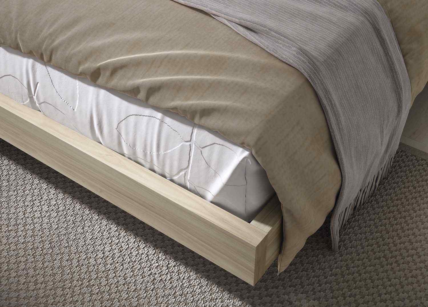 Estructura de cama modelo Efesos con laterales de madera