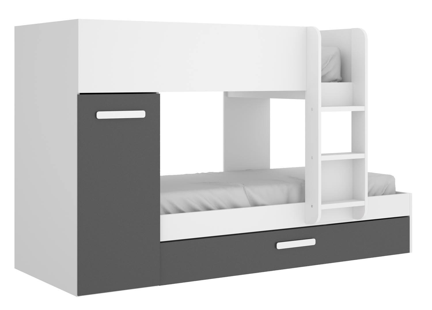 Litera tren con cama de arrastre Monk