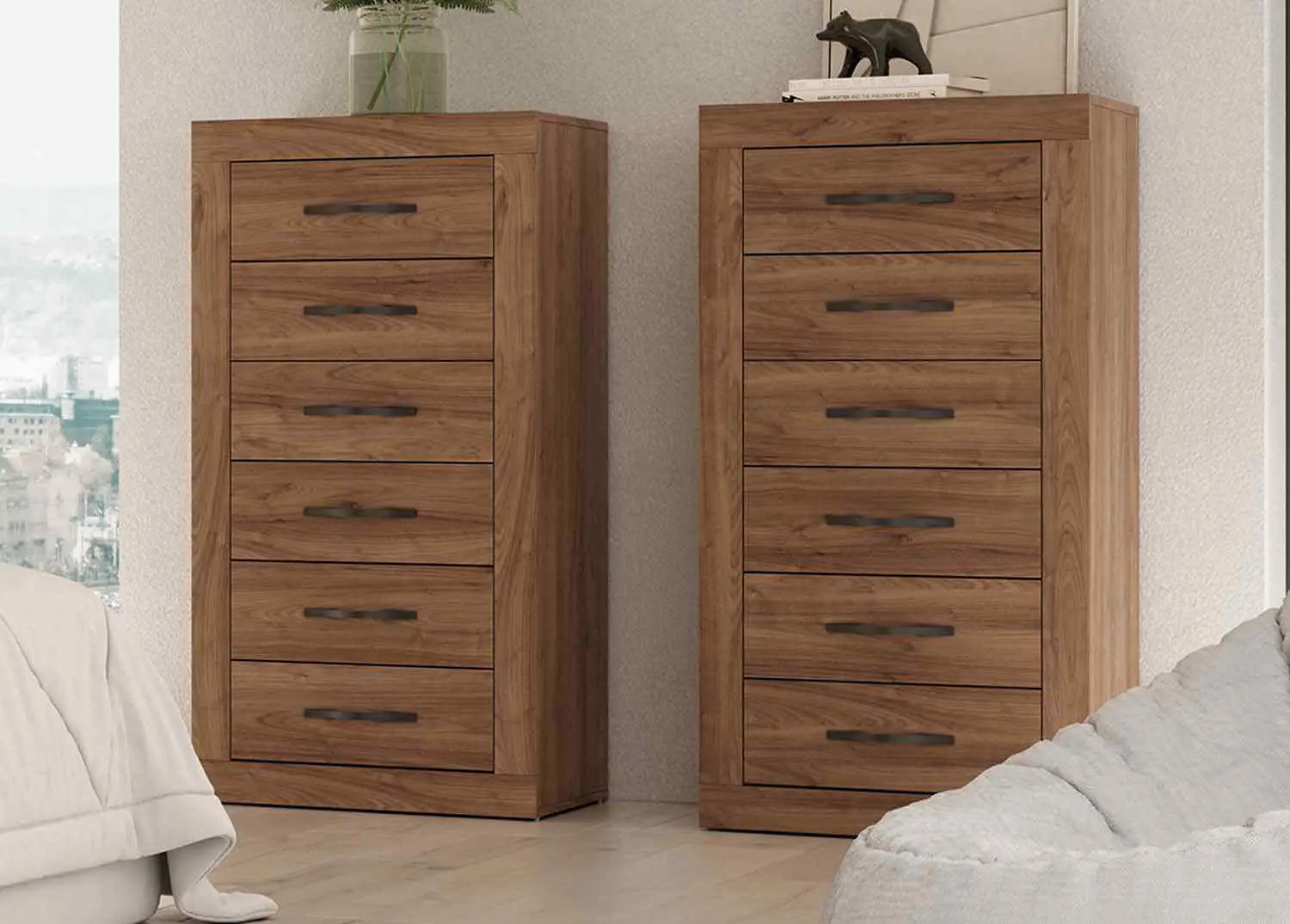 Cajonera alta de seis cajones modelo Leo