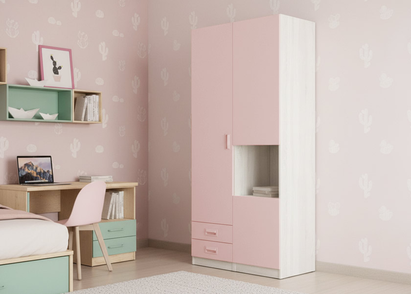 Armari Sky Black 2 calaixos forat decoratiu Space Mobiprix