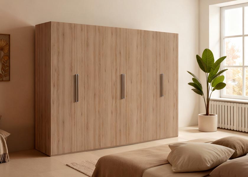 Armari 6 portes Nelio Atmos 270 cm: ordre i estil